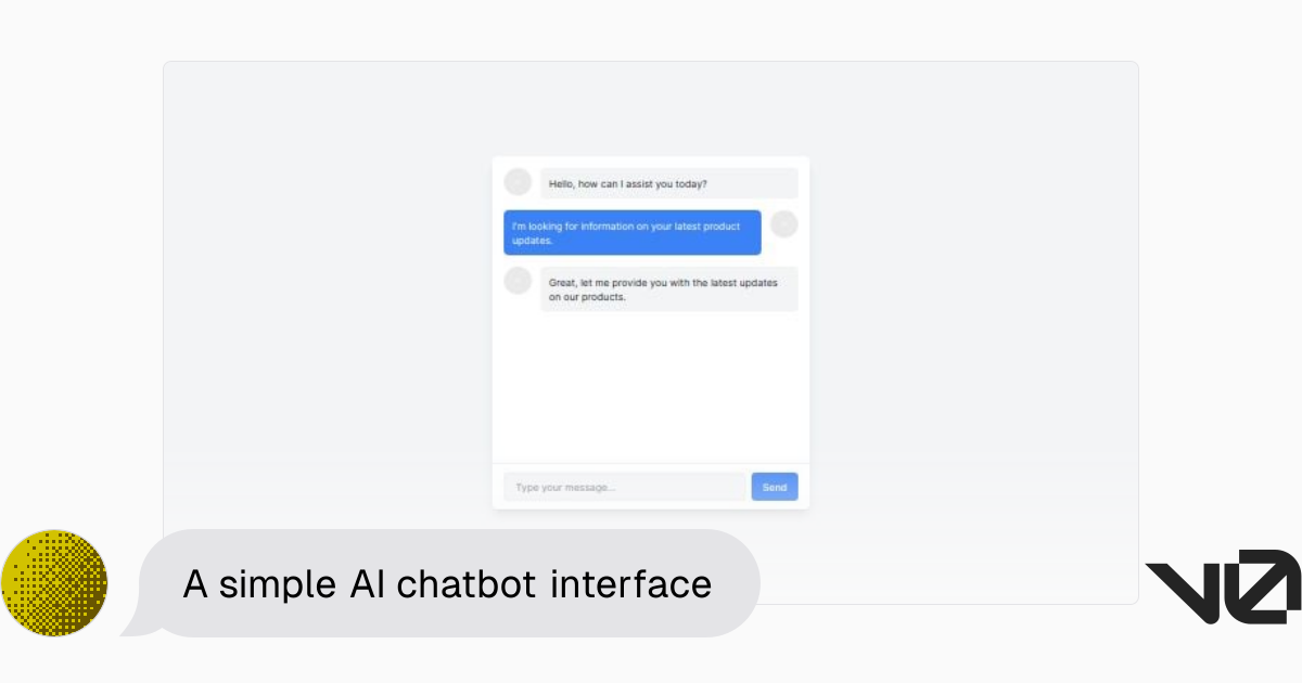 A simple AI chatbot interface | A shadcn/ui and v0 generation - v0