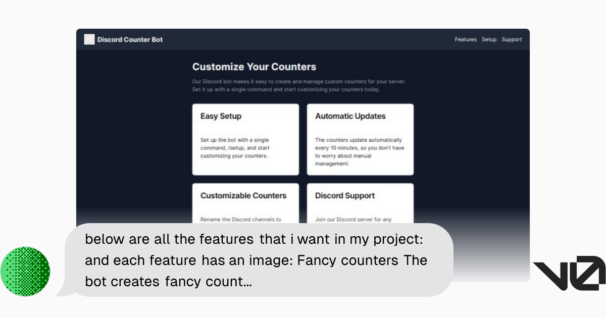 below are all the features that i want in my project: and each feature ...