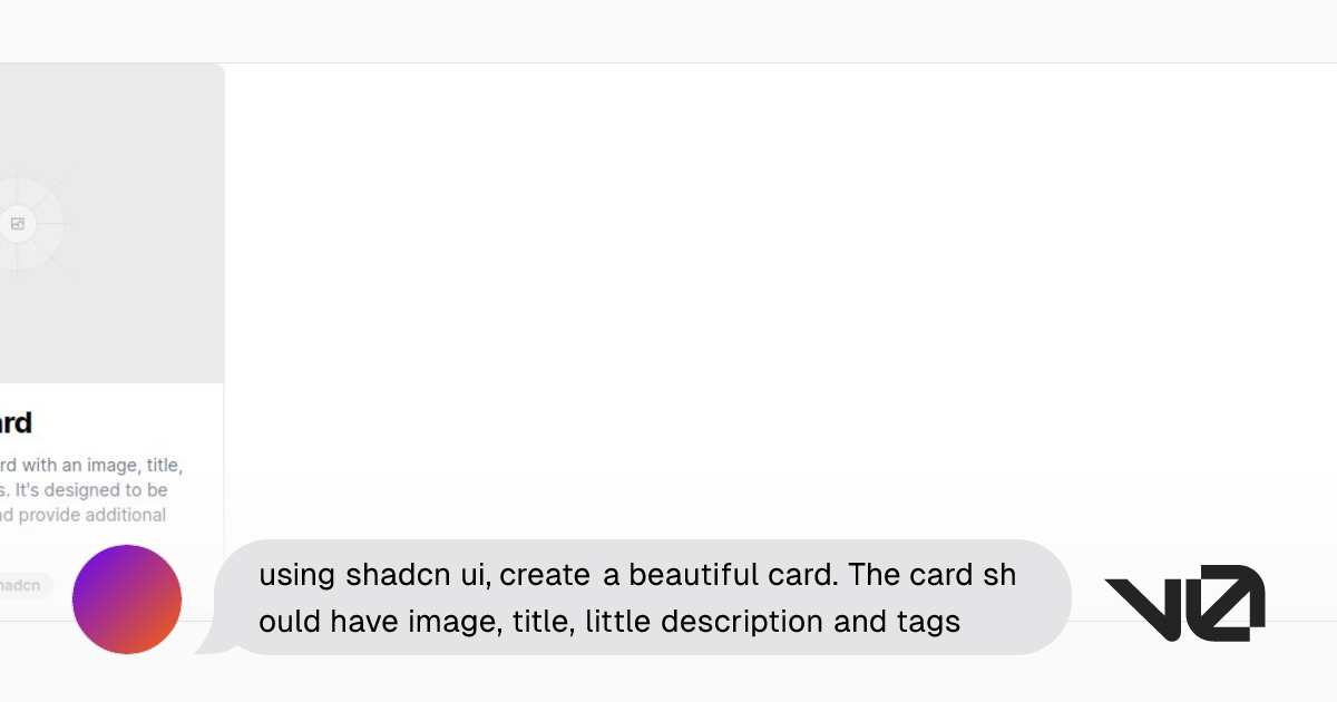 using shadcn ui, create a beautiful card. The card should have image, title, little description ...