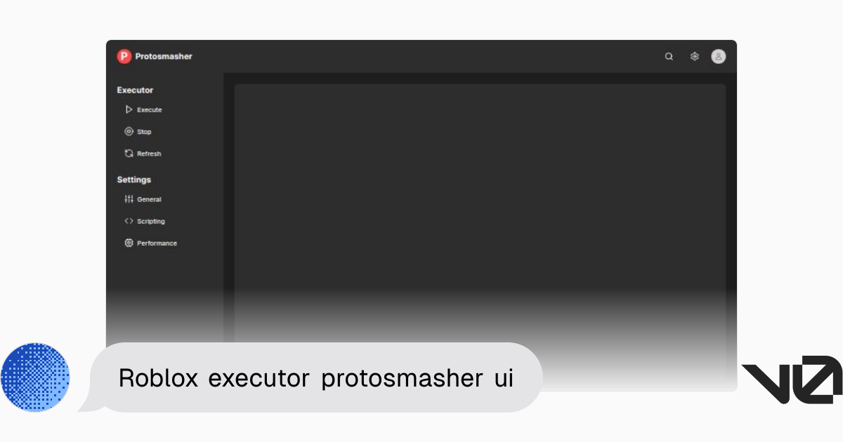 Roblox executor protosmasher ui | A shadcn/ui and v0 generation - v0