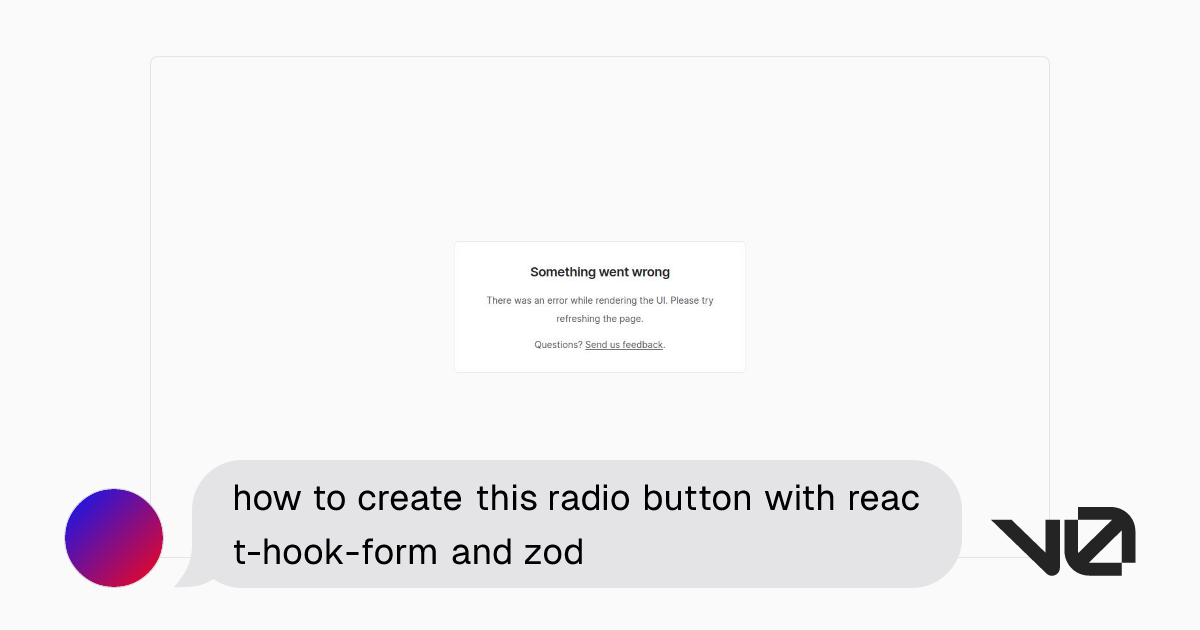 how to create this radio button with react-hook-form and zod | A shadcn ...