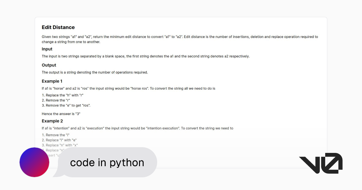 code in python | A shadcn/ui and v0 generation - v0