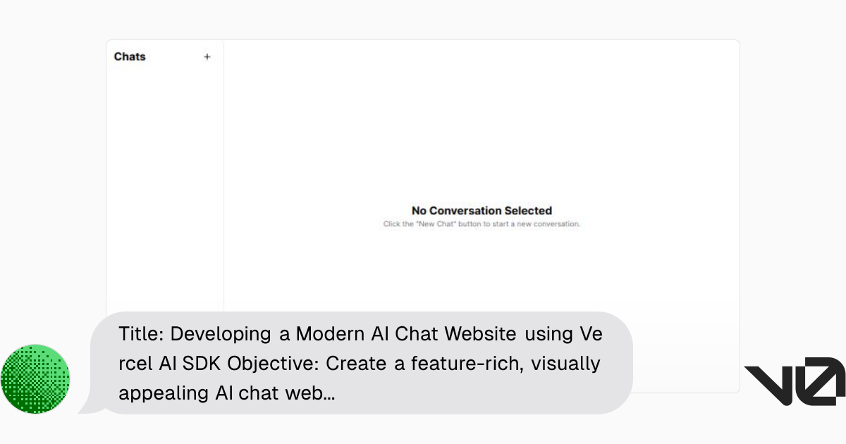 Title: Developing a Modern AI Chat Website using Vercel AI SDK ...