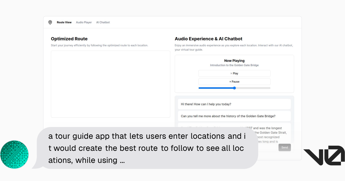 a tour guide app that lets users enter locations and it would create ...