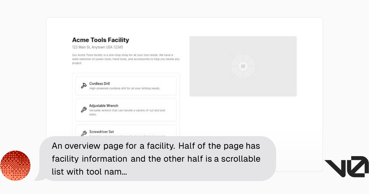 An overview page for a facility. Half of the page has facility ...