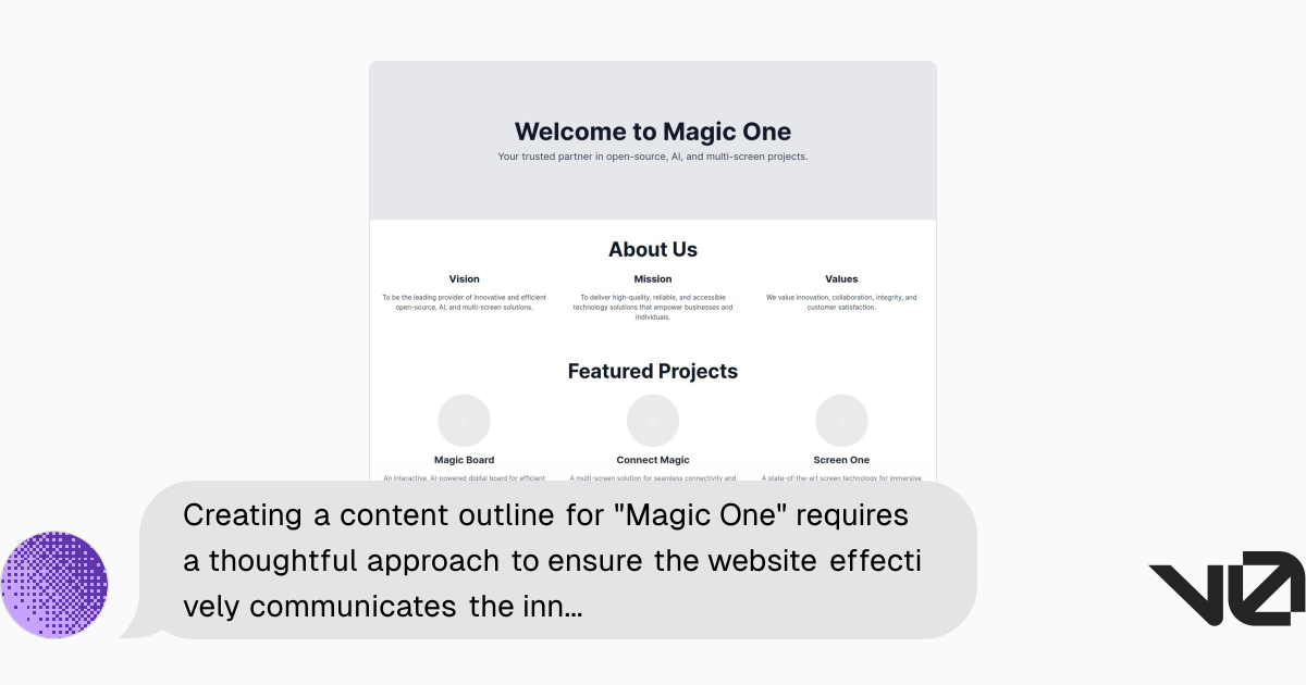 Creating a content outline for "Magic One" requires a thoughtful ...