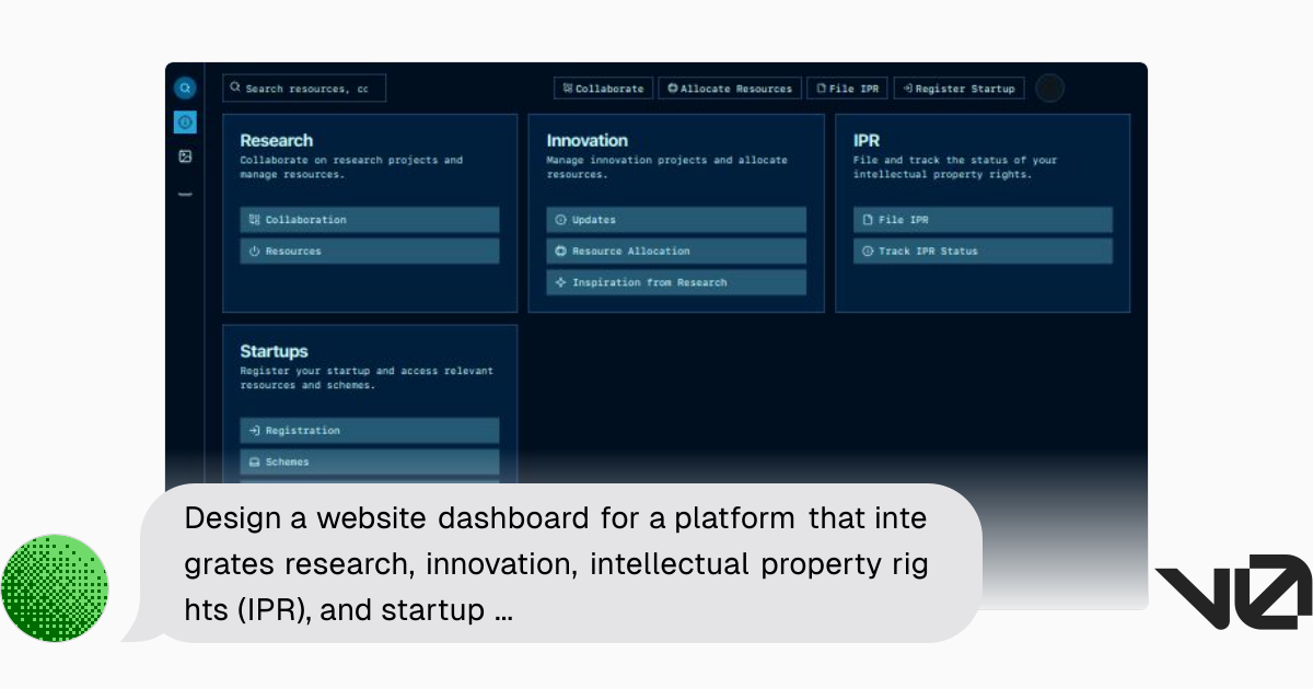 Design a website dashboard for a platform that integrates research ...