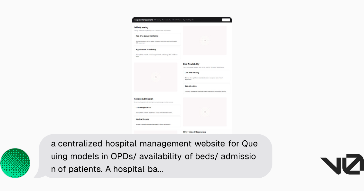 a centralized hospital management website for Queuing models in OPDs ...