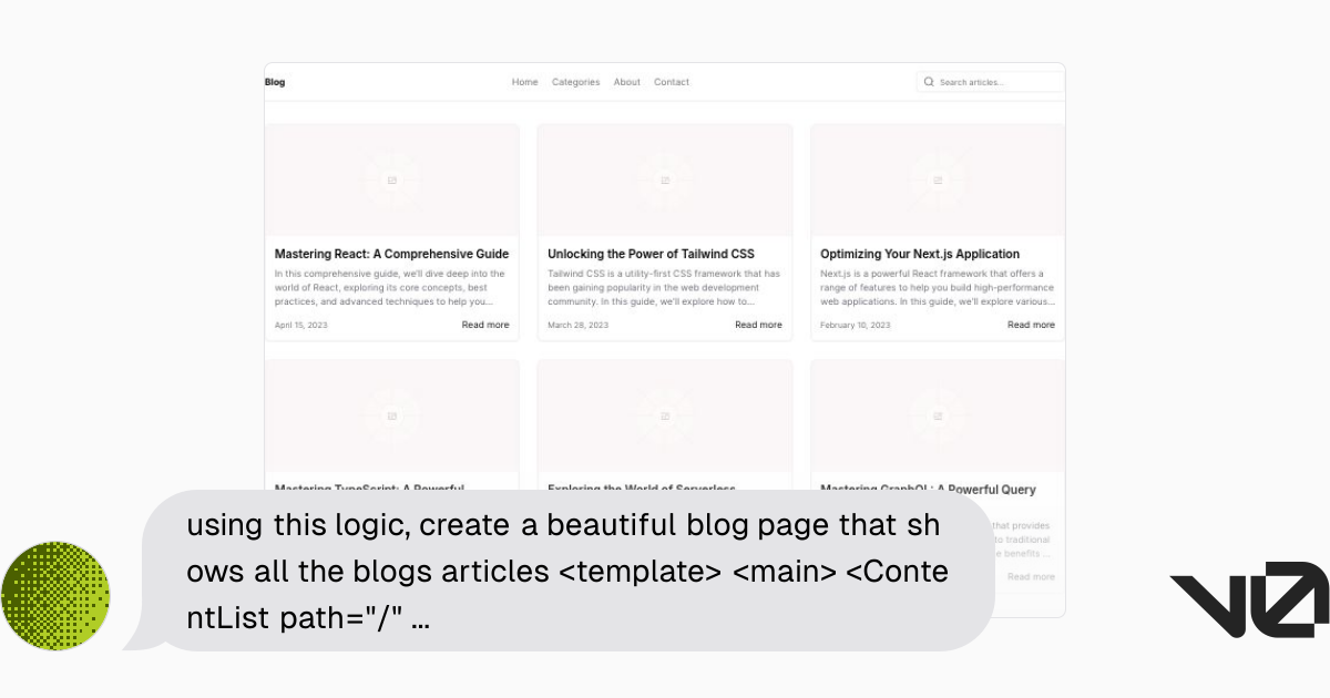 using this logic, create a beautiful blog page that shows all the blogs ...