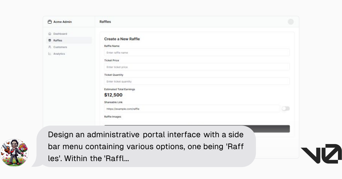 Design an administrative portal interface with a sidebar menu ...