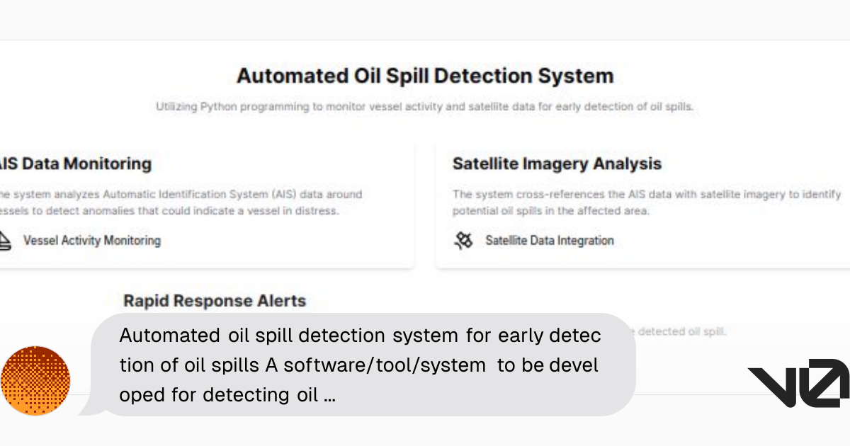 Automated oil spill detection system for early detection of oil spills ...